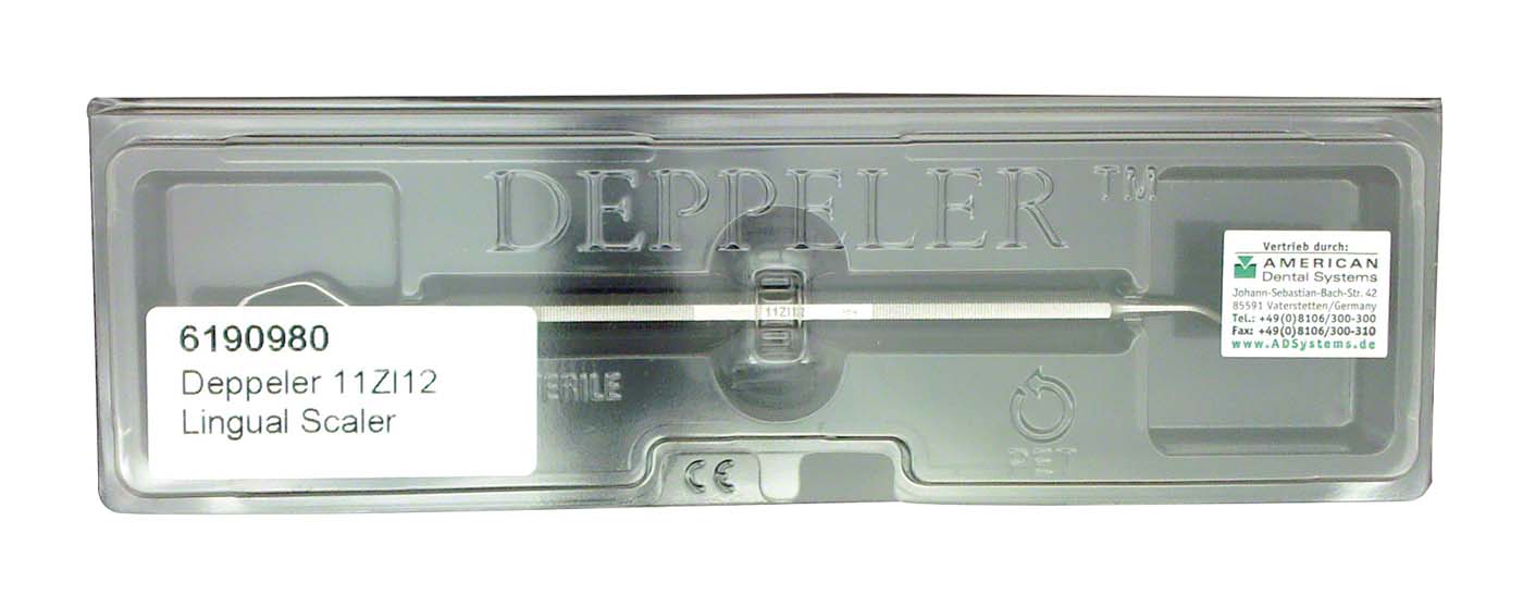 DEPPELER Lingual Scaler ZI12 mit Originalgriff | Scaler | Instrumente ...