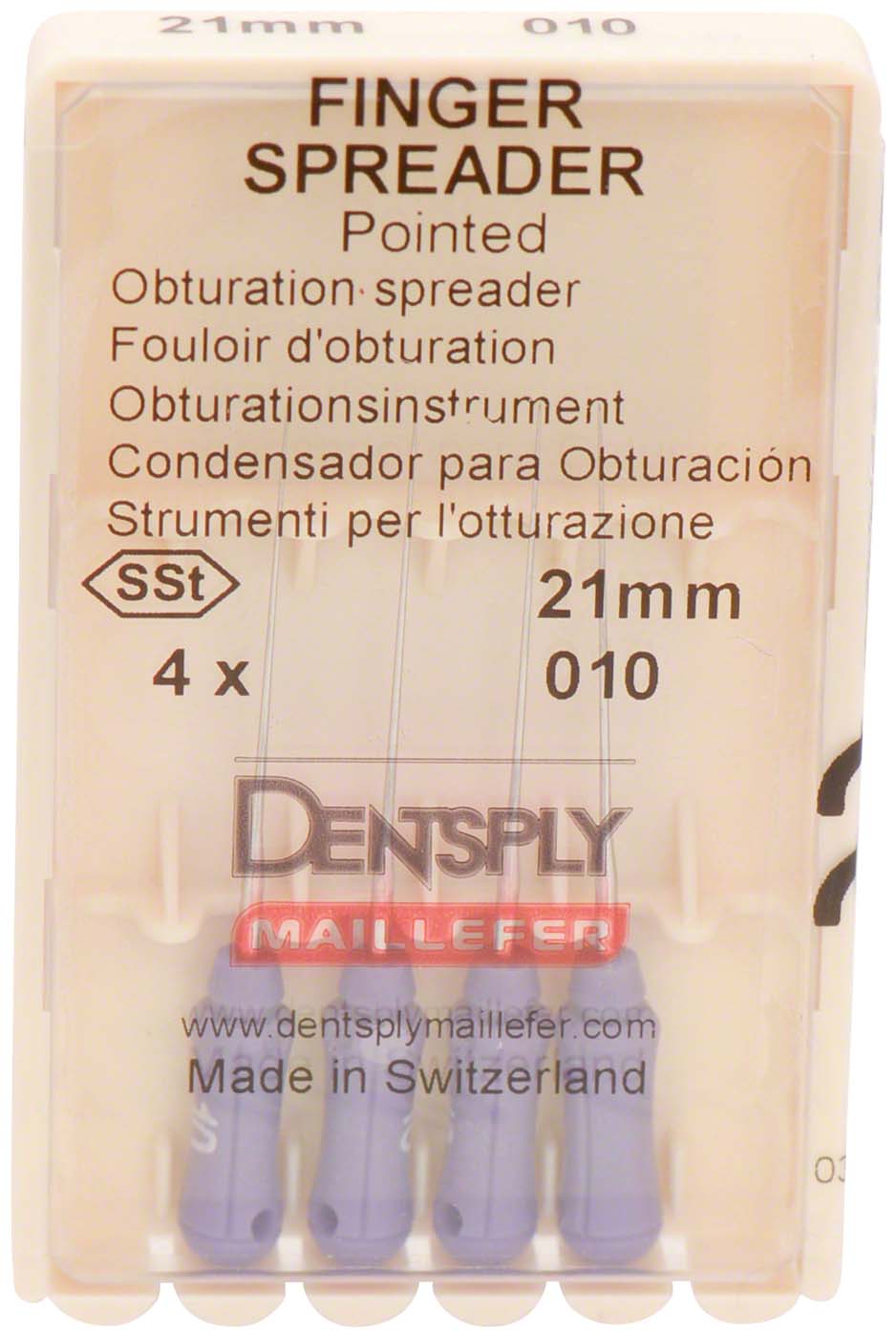 Finger Spreader 4 Stück 21 mm, ISO 010 | Wurzelfüller, Plugger ...