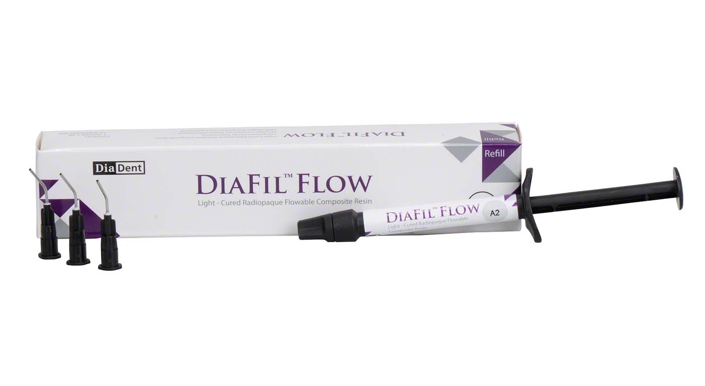 DIAFIL™ FLOW Hybrid 2 g Spritze A2, 10 Einmalnadeltips | Composite ...
