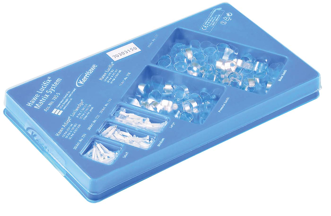 Lucifix™ **Nachfüllpackung** 50 Stück transparent, Molar | Matrizen ...