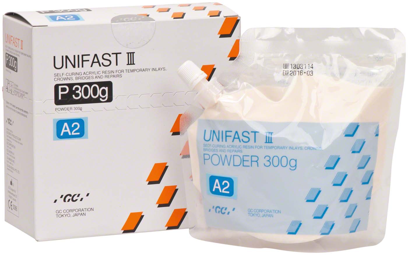 GC UNIFAST III **Nachfüllpackung** 300 g Pulver A2 | Provisorische K ...