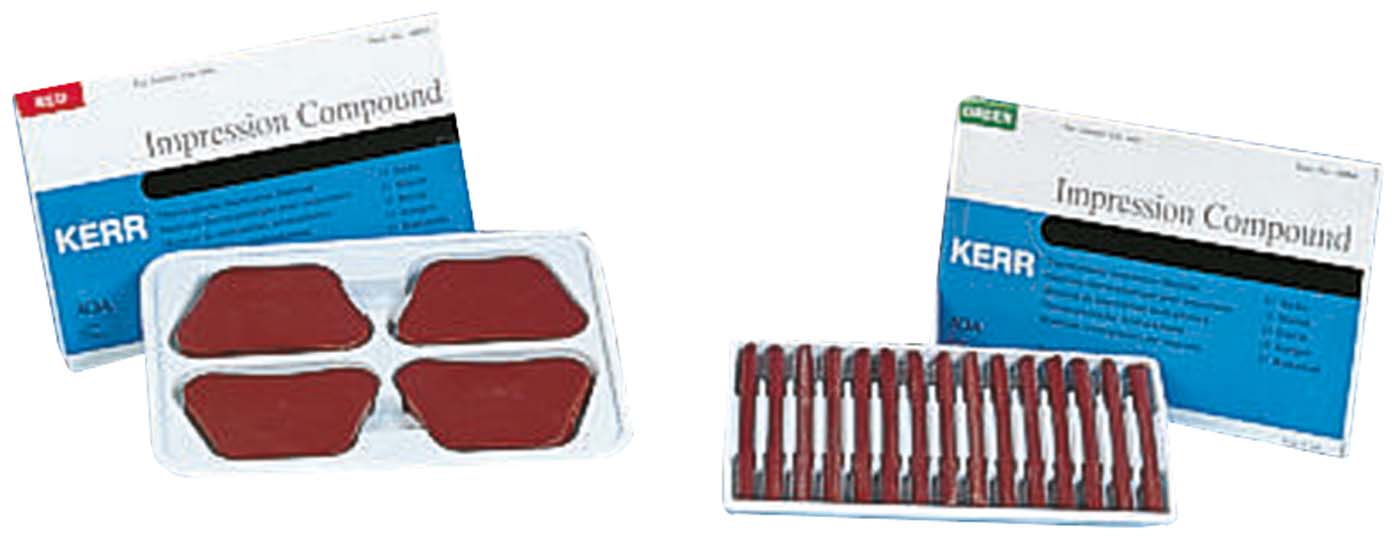 Impression Compound 8 Platten rot | Thermoplastische Abformmassen ...