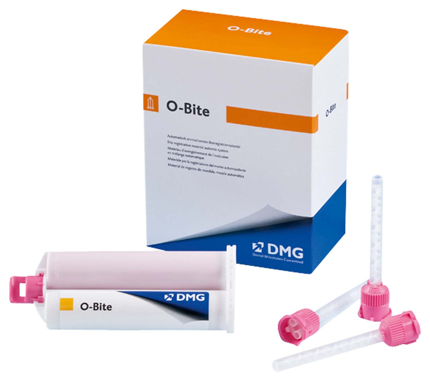 O-Bite 2 x 50 ml Doppelkartusche, 12 Automix-Tips | Bissregistrierung | Abformmaterialien ...