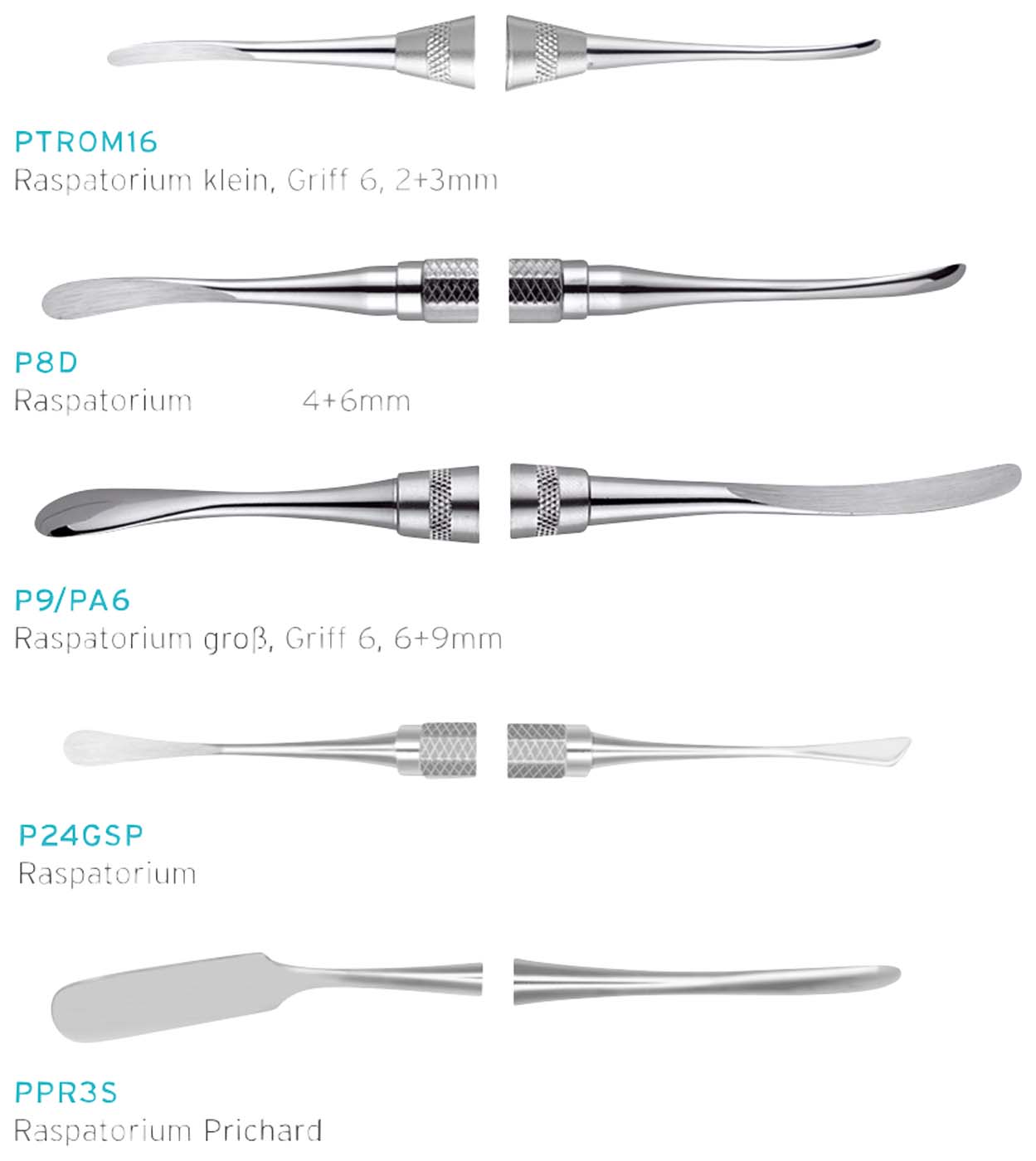 Raspatorien P24GSP | Raspatorien, Elvatorien | Instrumente | Praxis ...