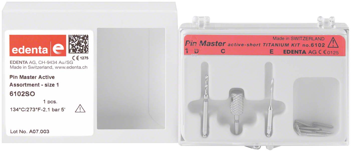 PIN Master, Aktiv 10 Stück rot Ø 1,3 mm, L 8,75 mm | Parapulpäre Stifte ...