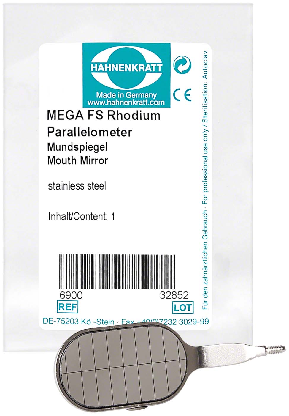 MEGA Parallelometer Spiegel 22 x 37 mm | Mundspiegel, Mundspiegelgriffe ...