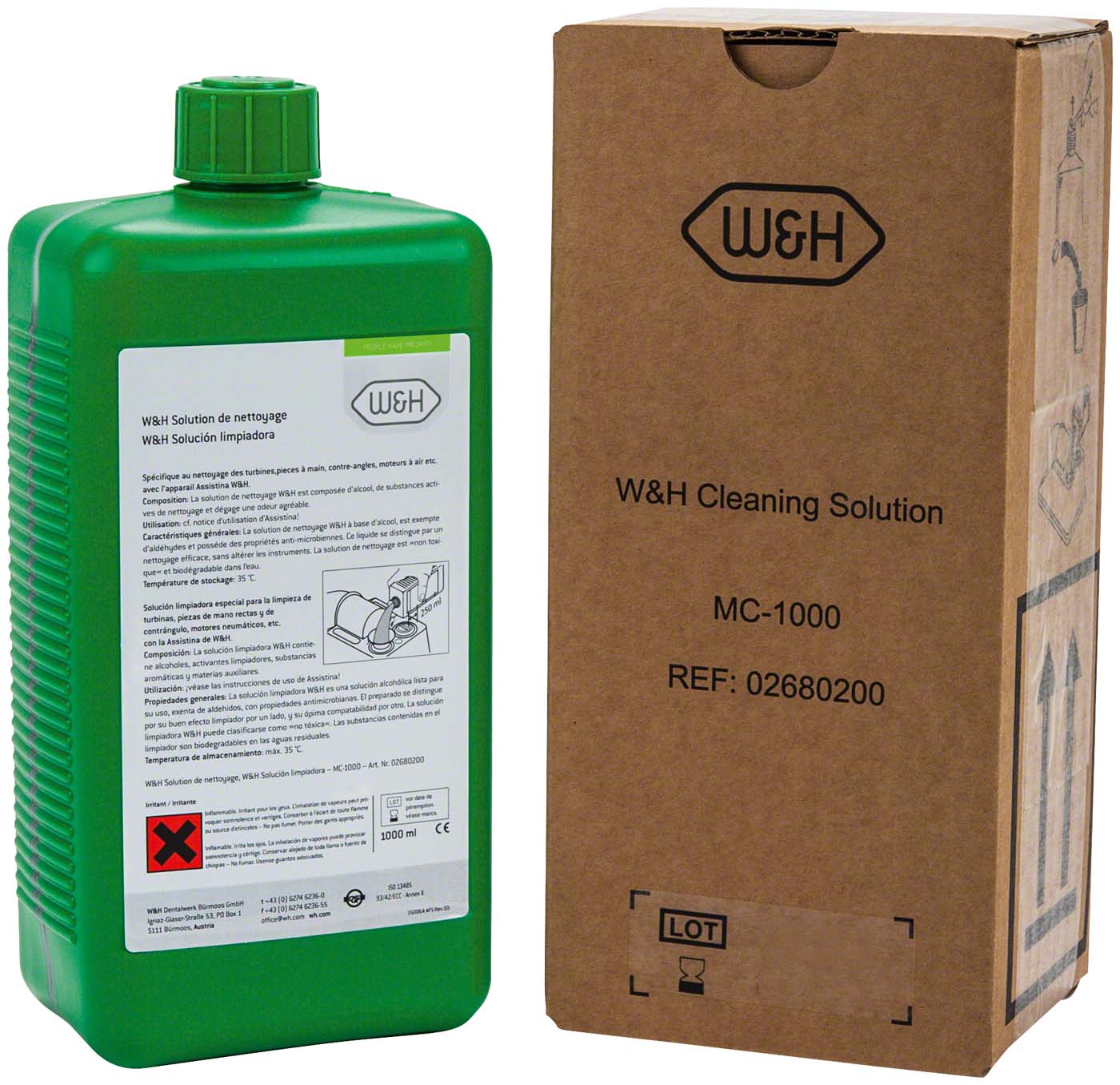Service-Öle für Assistina 301 plus 1 Liter MC-1000 Reinigungslösung ...