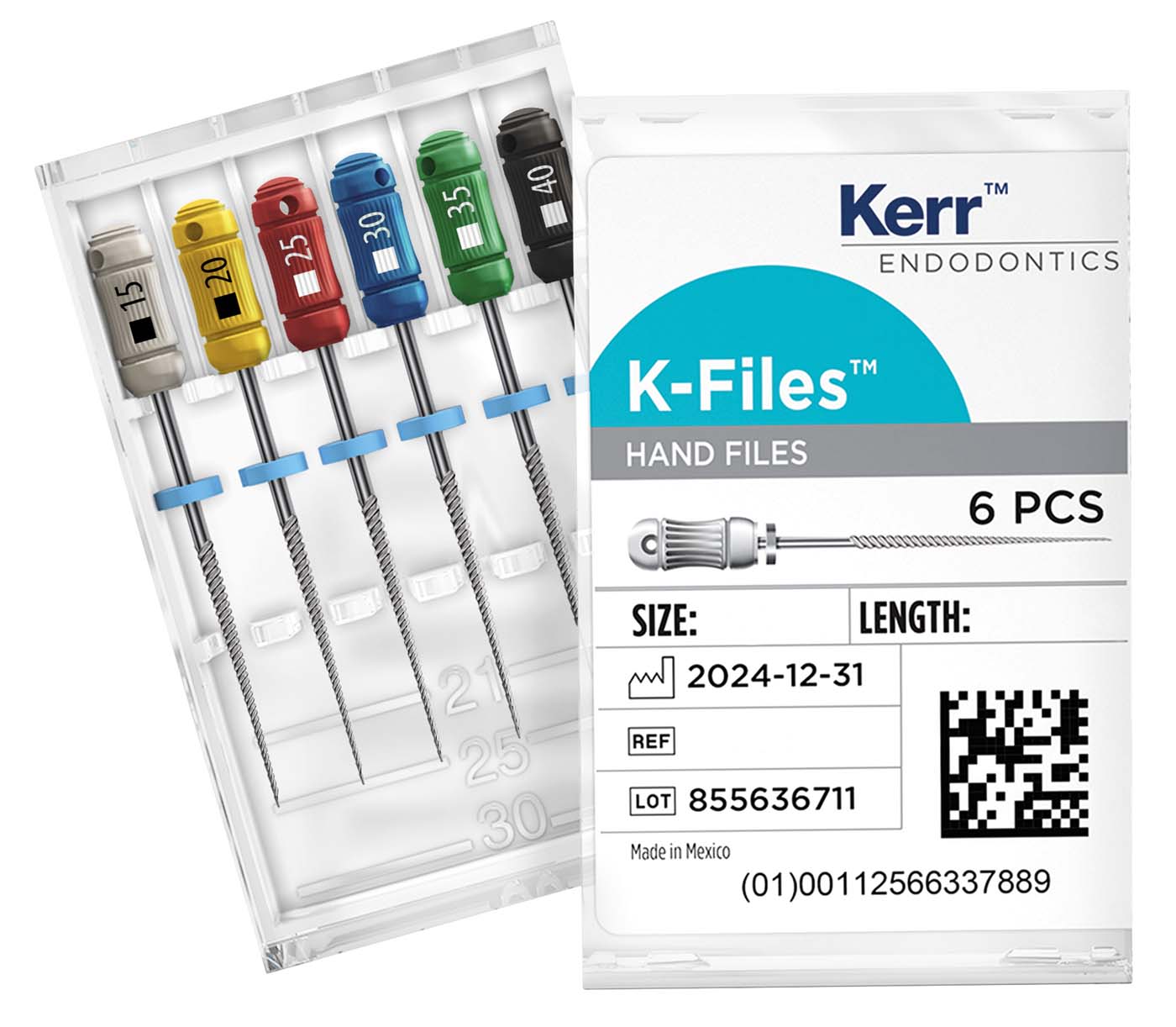 K-Files™ 6 Stück 21 mm ISO 025 | Instrumente für die manuelle ...