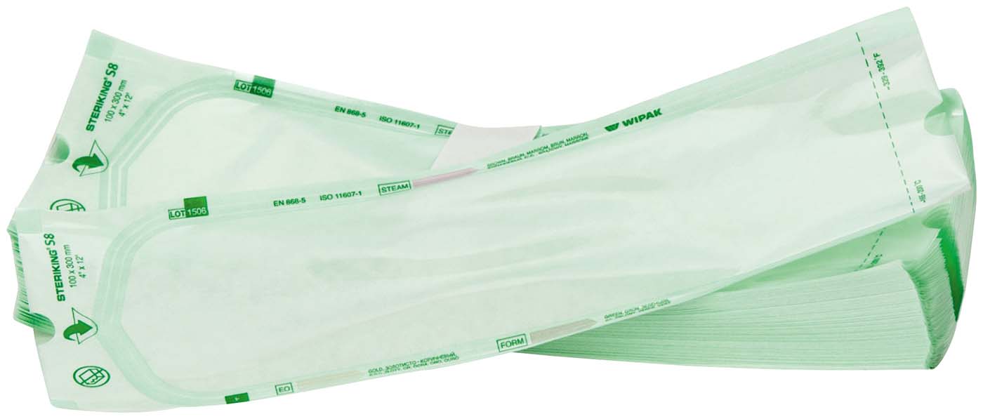 Sterilisationstüten 12 x 100 Stück 100 x 300 mm | Sterilgut-Verpackung | Desinfektion, Reinigung ...