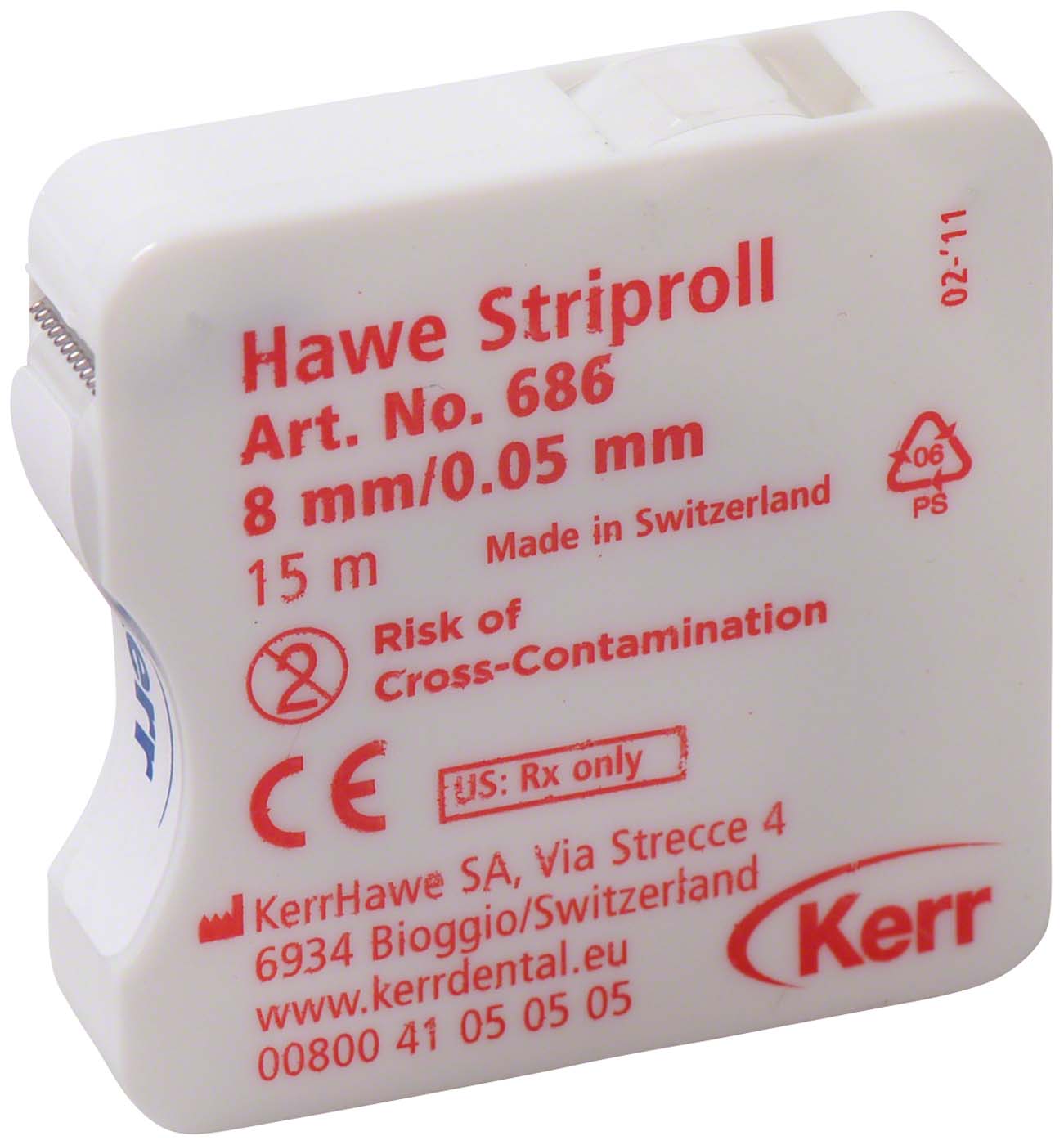 Striproll 15 m Strip transparent, Breite 8 mm | Matrizen ...