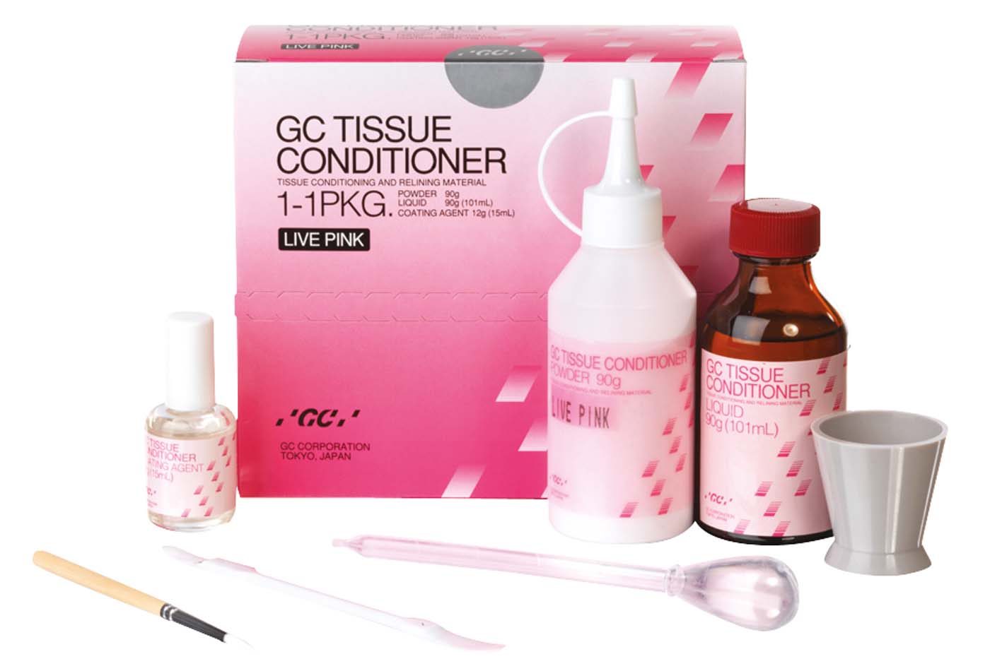 GC TISSUE CONDITIONER **Nachfüllpackung** 90 g Pulver Live pink ...