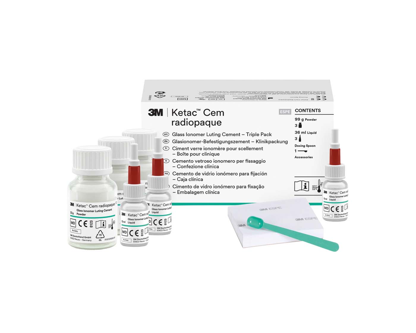 Ketac™ Cem radiopaque **Intro Kit** | Befestigungs- und Unterfüllungs ...