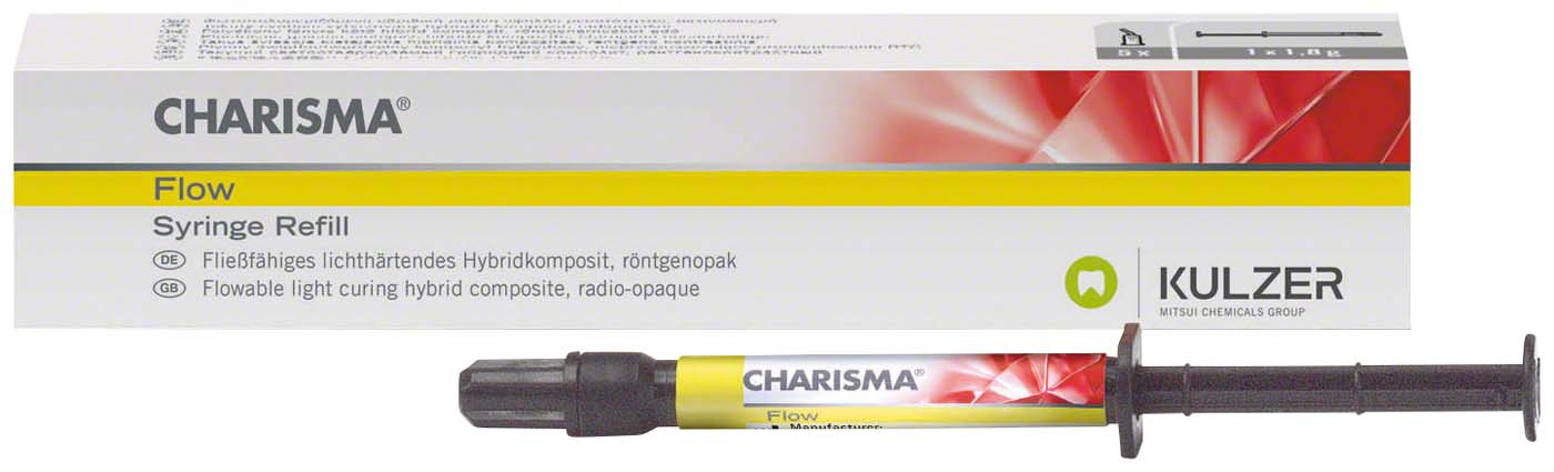 CHARISMA® Flow 1,8 g Spritze ROW, B3, 5 Kanülen | Composite- lichthärtend, -stumpfaufbau ...