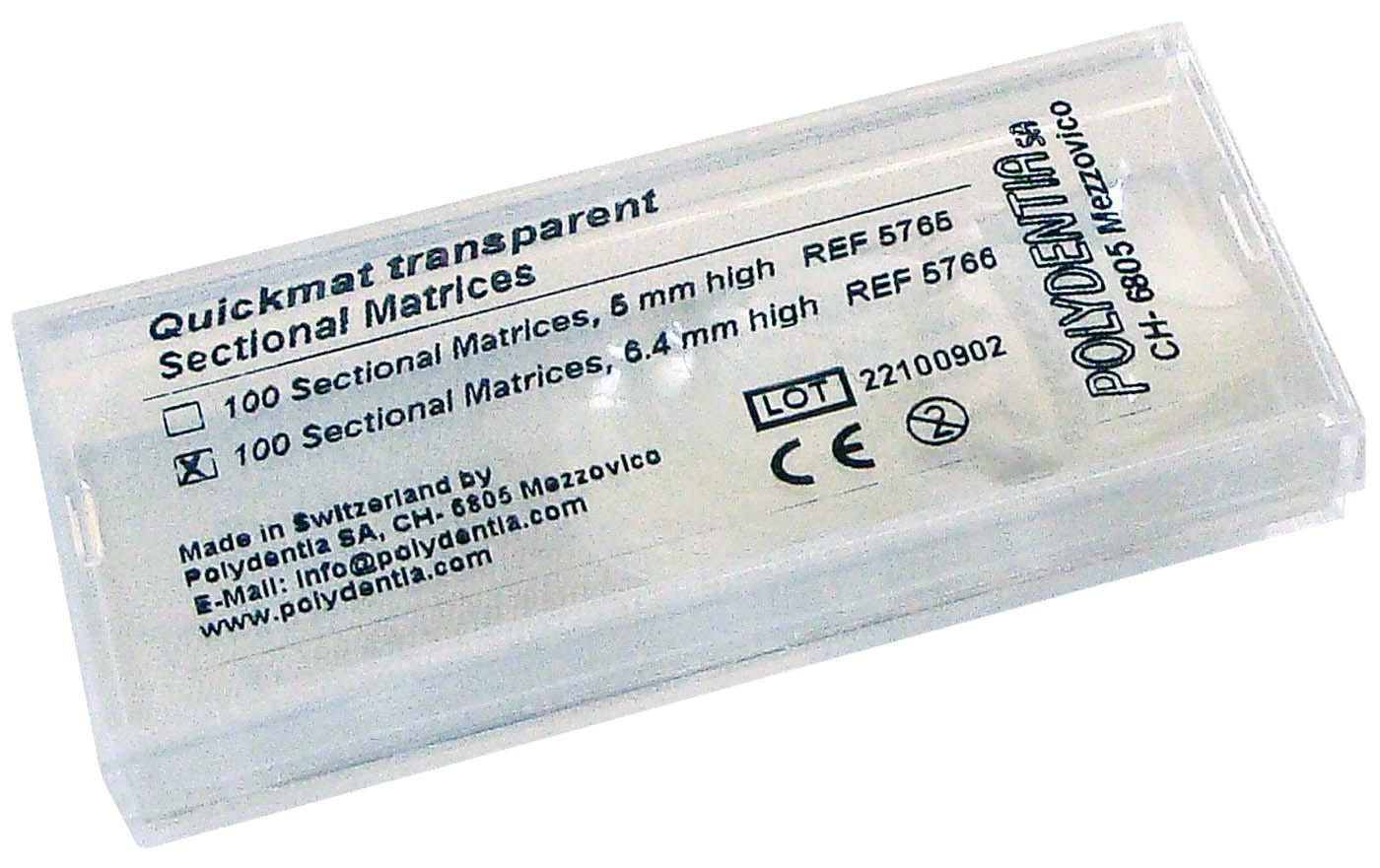 Quickmat DELUXE **Nachfüllpackung** 100 Teilmatrizen transparent ...