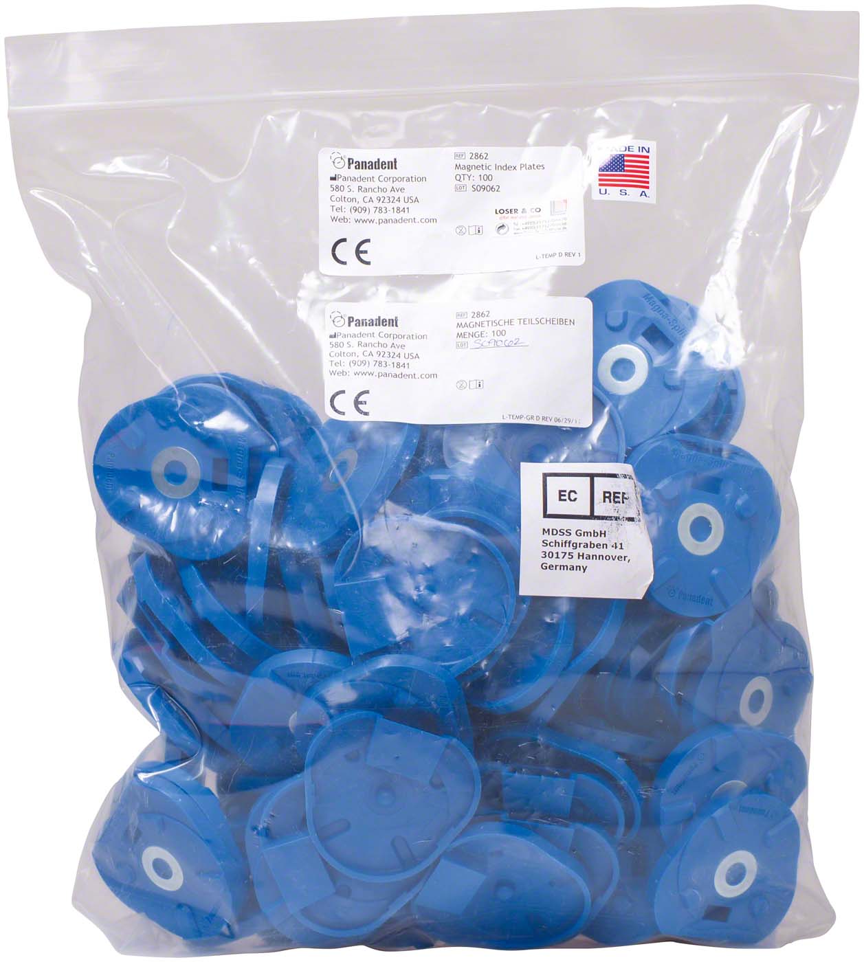 Magna-Split Indexplatten 100 Stück | Zubehör für Artikulatoren ...