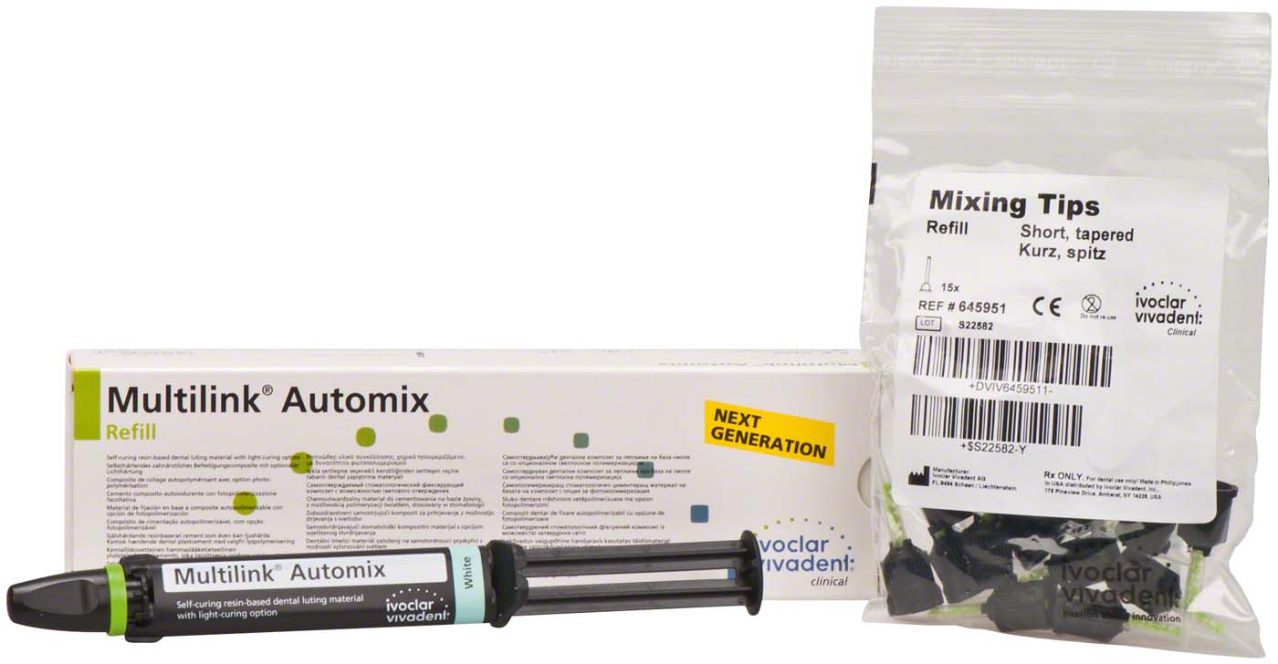Multilink® Automix 9 g Multilink Automix Spritze white, 15 Mischkanülen ...