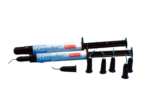 Compoflow® 2 x 3 g Spritze A2 | Composite- lichthärtend, -stumpfaufbau | Füllungen | Praxis ...