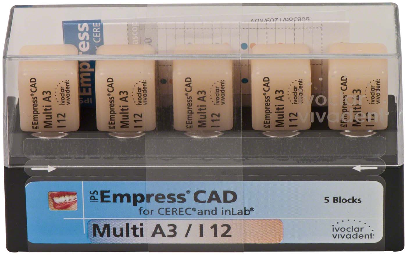 IPS Empress® CAD Multi for CEREC 5 Stück Gr. I12, A3 | CAD/CAM Material ...