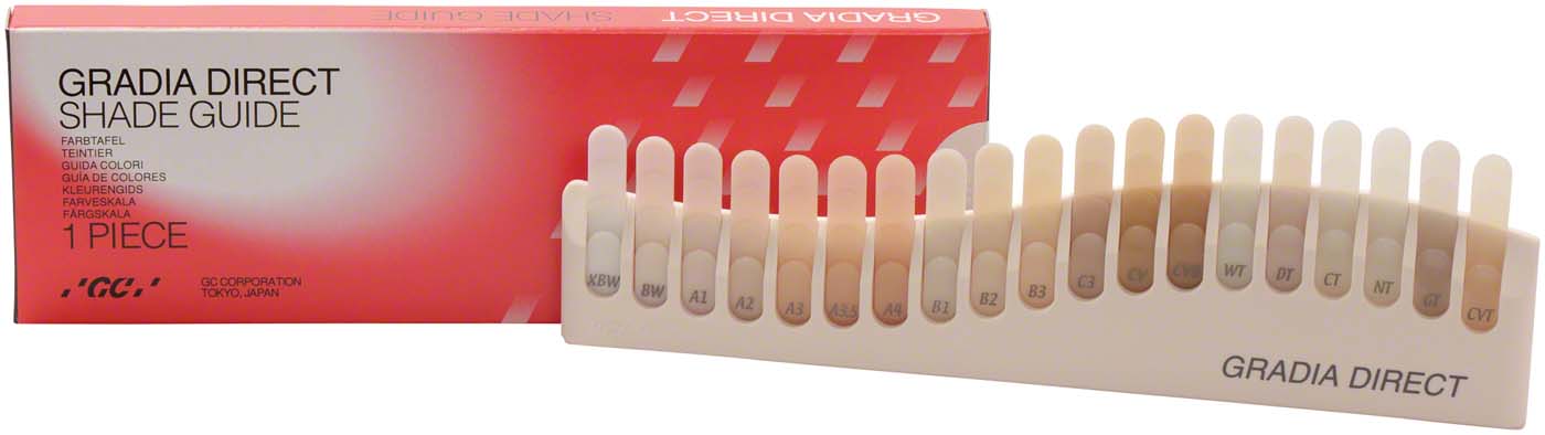 GC GRADIA DIREKT Shade Guide | Farbskalen | Hilfsmittel für Füllungen ...