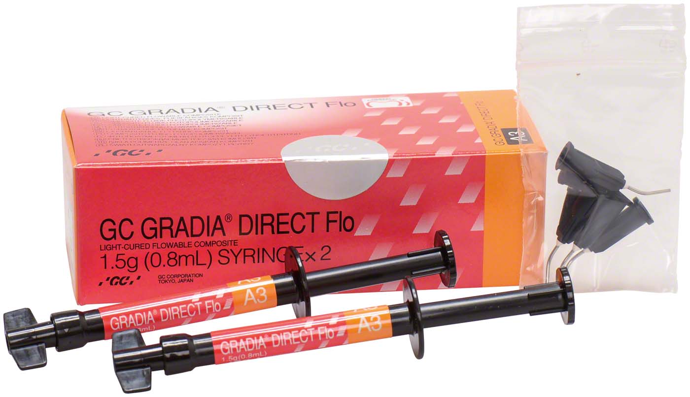 GC GRADIA® DIRECT Flo 2 x 1,5 g Spritze A3 | Composite- lichthärtend ...