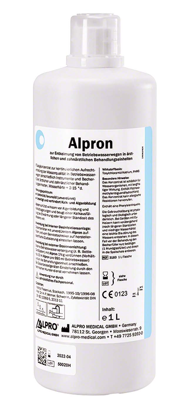 Alpron 1 Liter | Präparate für Wasserentkeimungsanlagen | Desinfektion, Reinigung, Pflege ...
