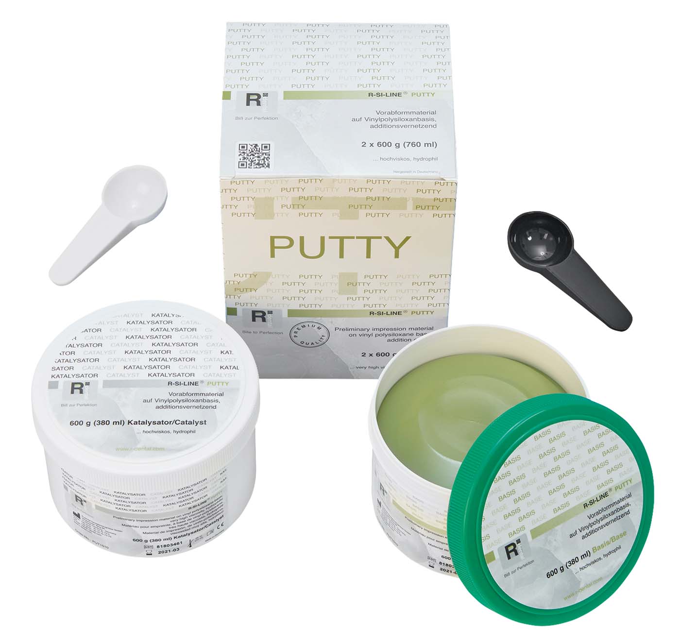 R-SI-LINE® PUTTY 2 x 600 g Dose | Additionsvernetzende Silikone ...