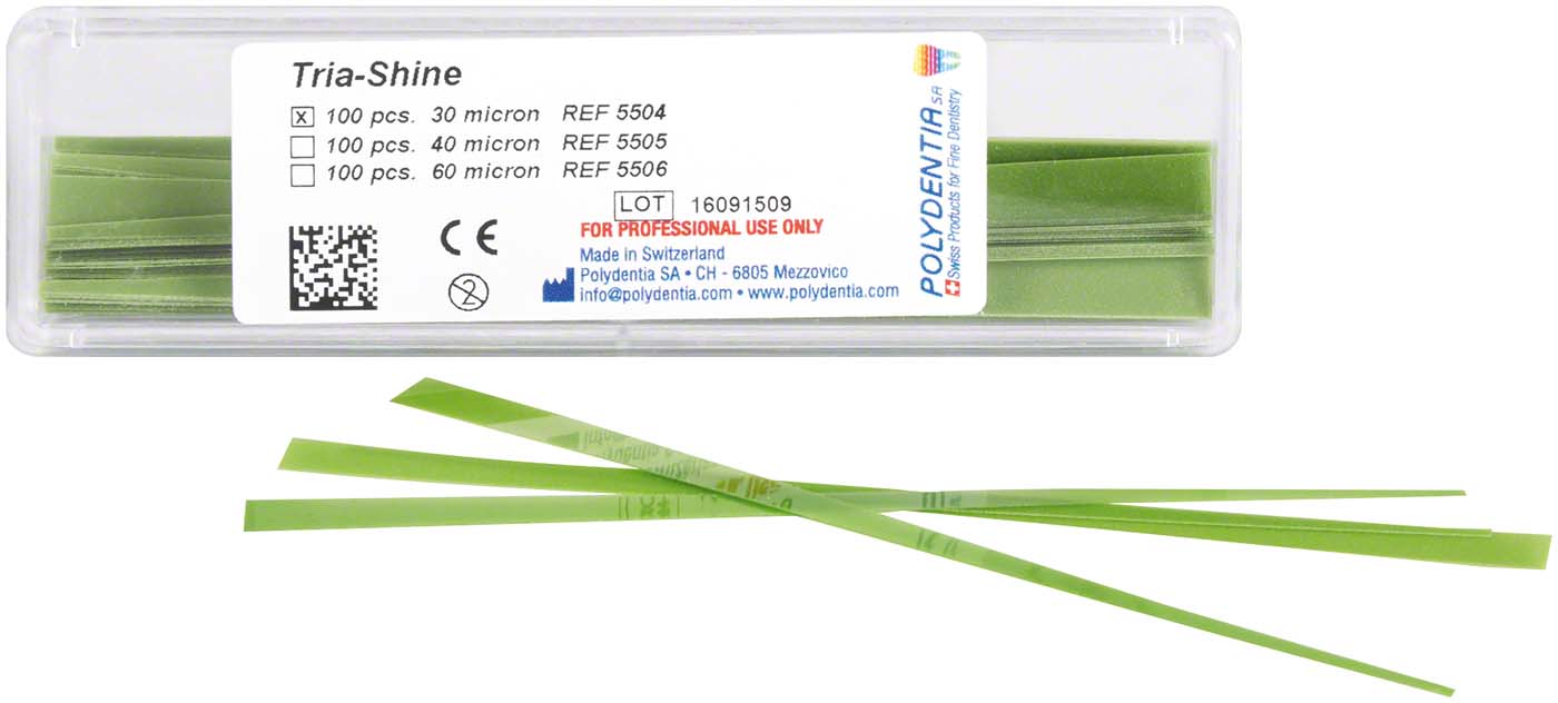 Tria Shine 100 Stück 30 µm | Finier- und Polierstreifen ...