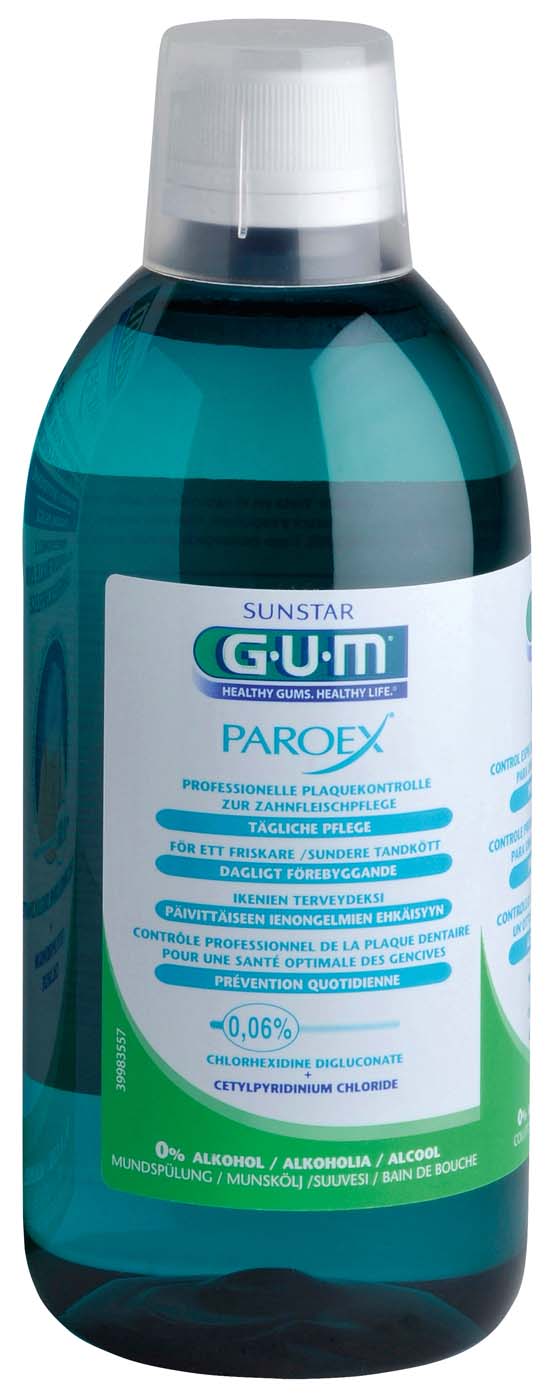 GUM® PAROEX® 0,06 % Mundspülung 500 ml | Zahnpflege - Mundspüllösungen ...