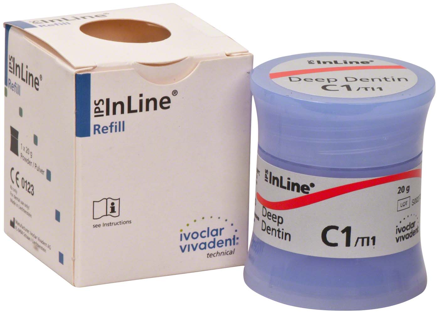 IPS InLine® 20 g Pulver deep dentin C1 | Metallkeramik ...