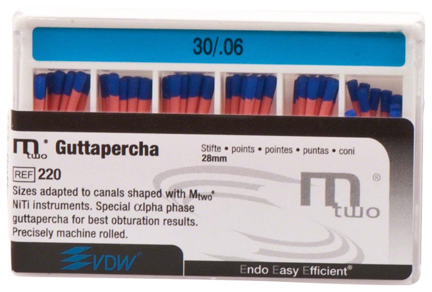 Mtwo® Guttapercha 60 Stück Taper.06, ISO 030 | Instrumenten-Systeme für ...