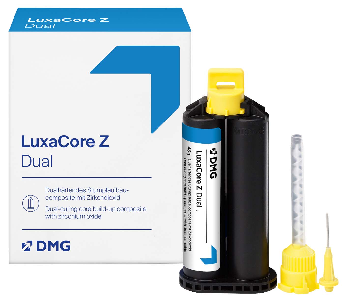LuxaCore Z Dual 2 x 9 g Smartmix-Doppelspritze blau, Zubehör ...