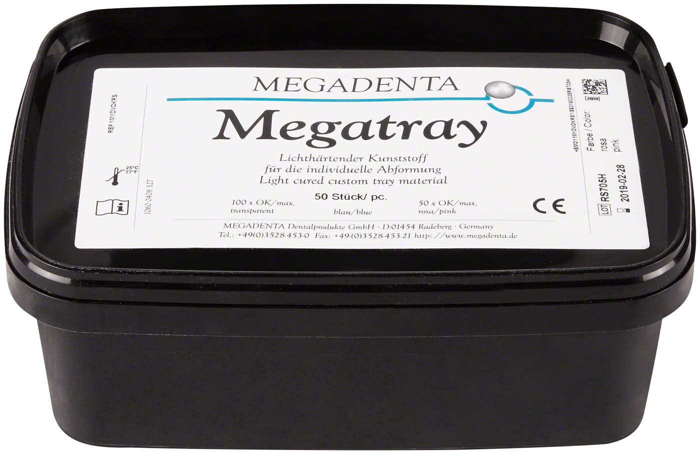 MEGATRAY Löffelplatten 100 Stück OK, weiß | Löffelmaterial ...