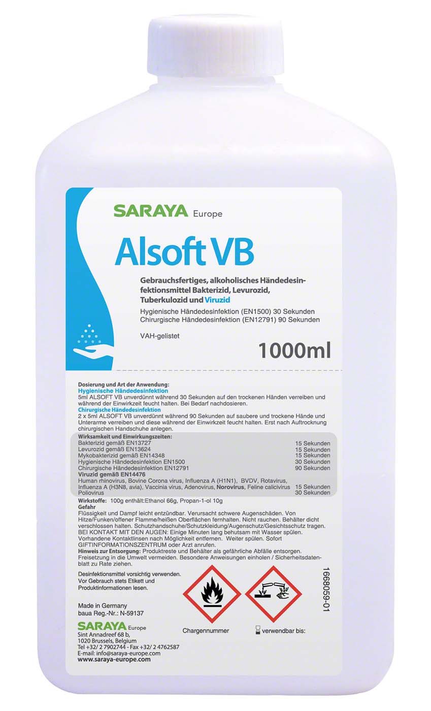 Alsoft VB 1 Liter | Hände-Desinfektion | Desinfektion, Reinigung ...