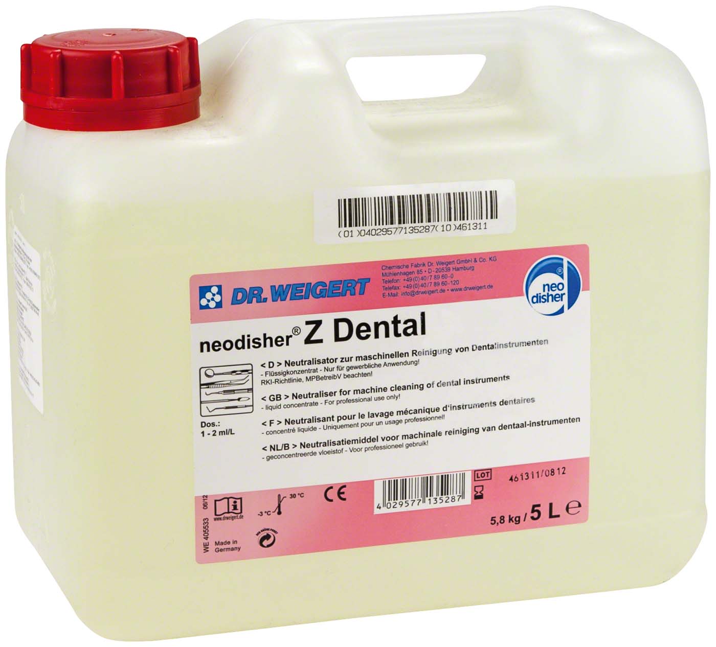 neodisher® Z Dental 5 Liter | Instrumenten-Reinigung und Desinfektion ...