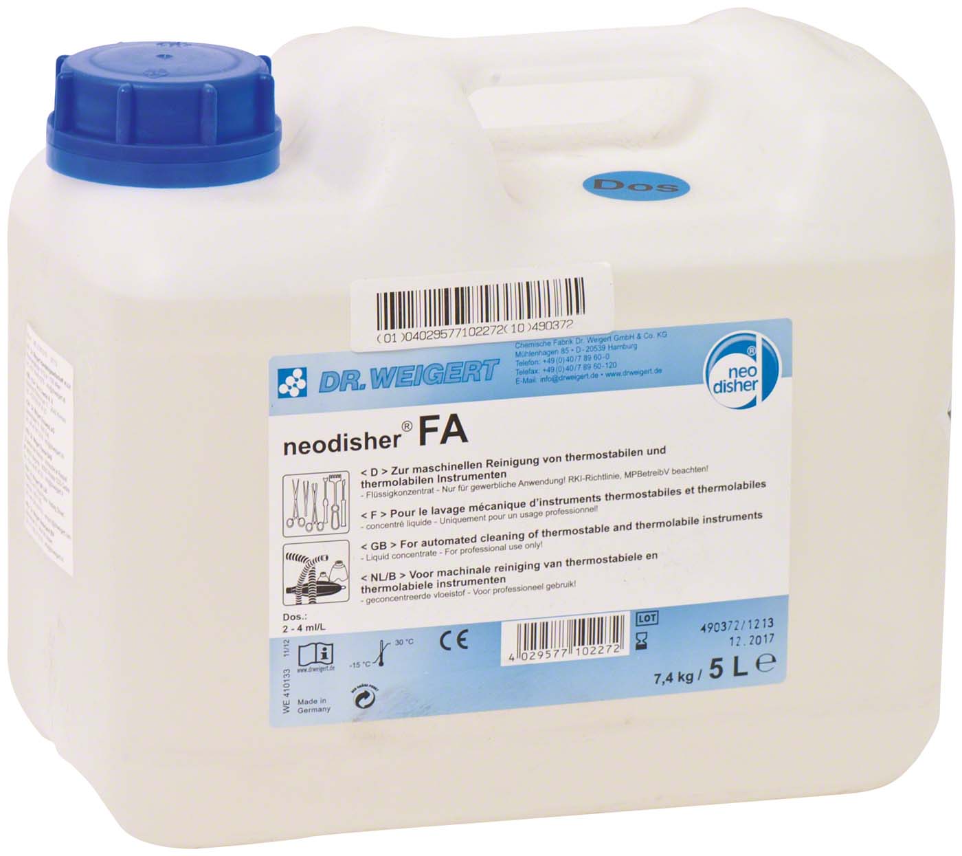 neodisher® FA 5 Liter | Instrumenten-Reinigung und Desinfektion ...
