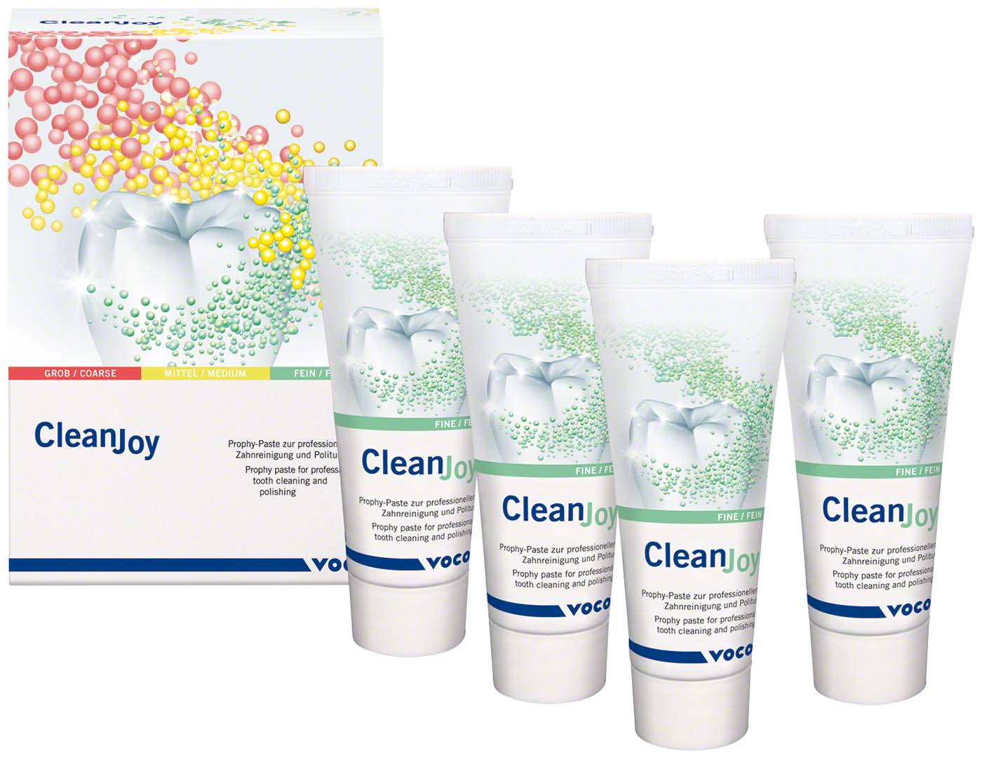 CleanJoy 4 x 100 g Tube fein grün, mint | Polier- und ...