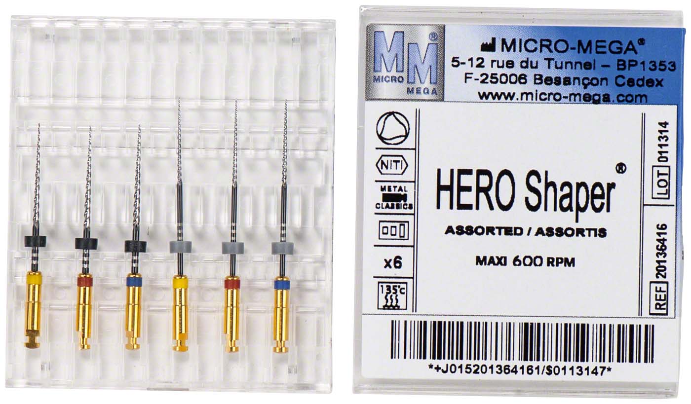 HERO Shaper® Classic 6 Stück 21 mm, 4 %, ISO 025 | Instrumente für die ...