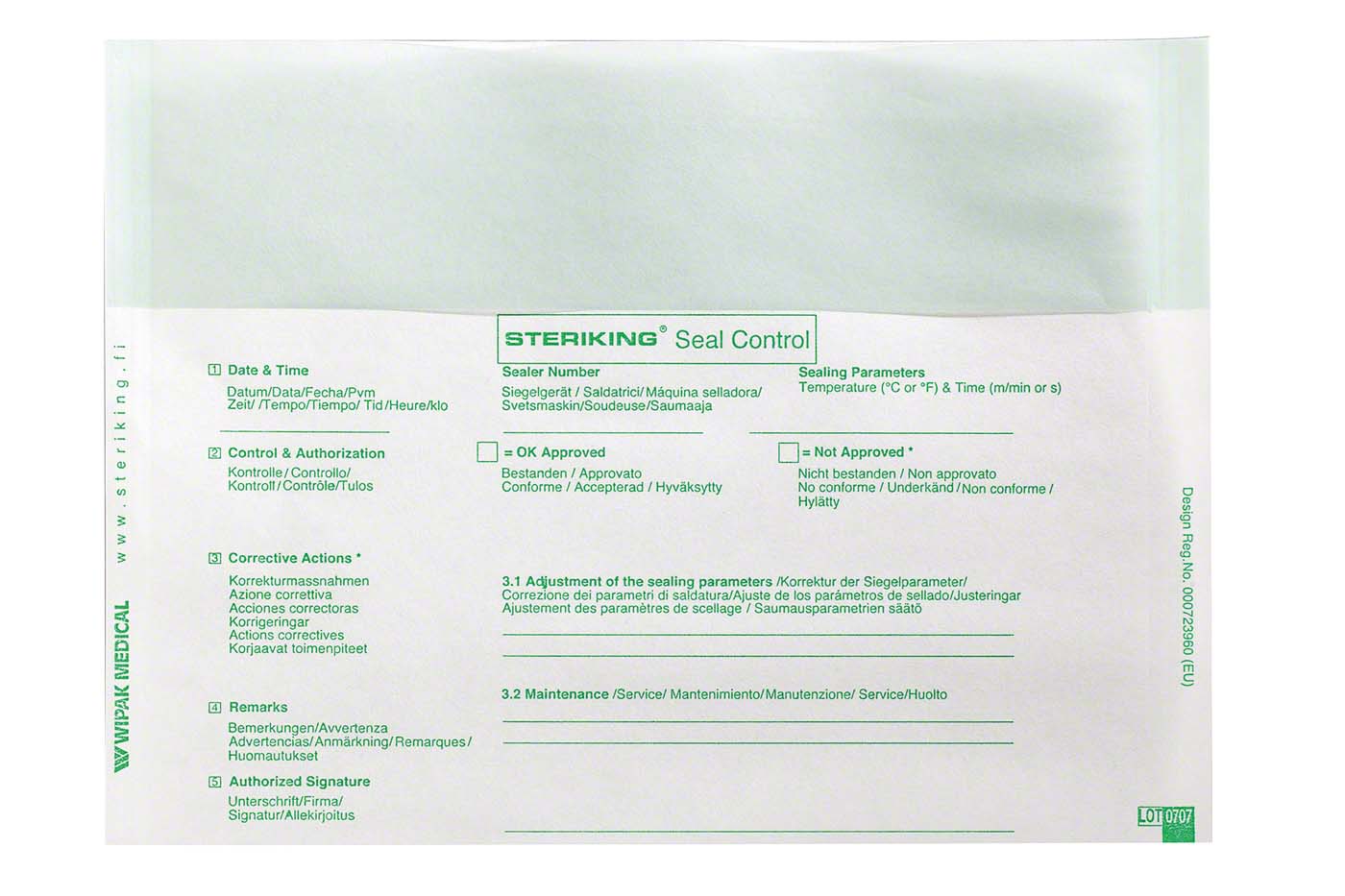 STERIKING® Seal Control 250 Stück | Sterilisationszubehör | Desinfektion, Reinigung, Pflege ...