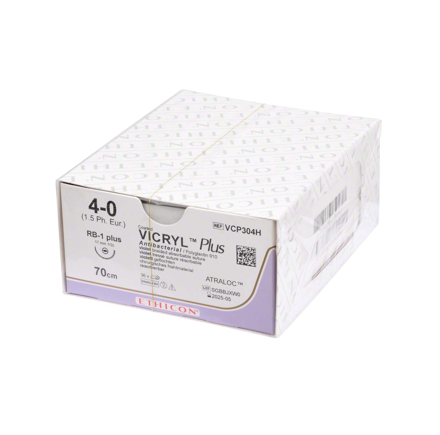 VICRYL™ Plus 36 Stück violett, 70 cm, RB1 PLUS, USP 4-0, Stärke 1,5 | Nahtmaterial | Instrumente ...