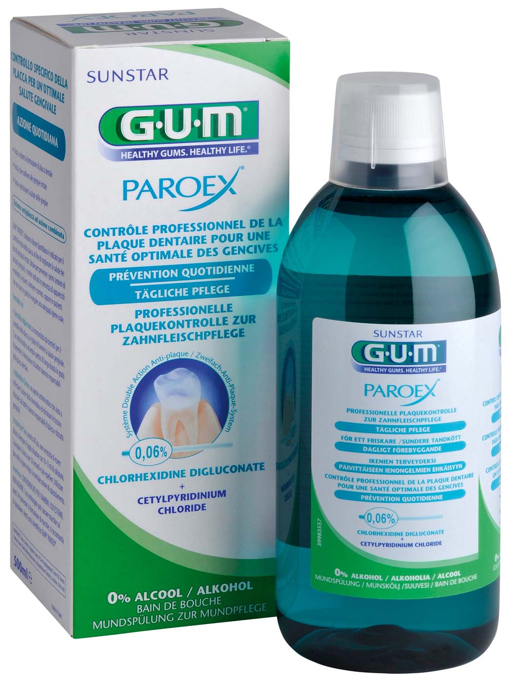 GUM® PAROEX® 0,06 % Mundspülung 500 ml | Zahnpflege - Mundspüllösungen ...