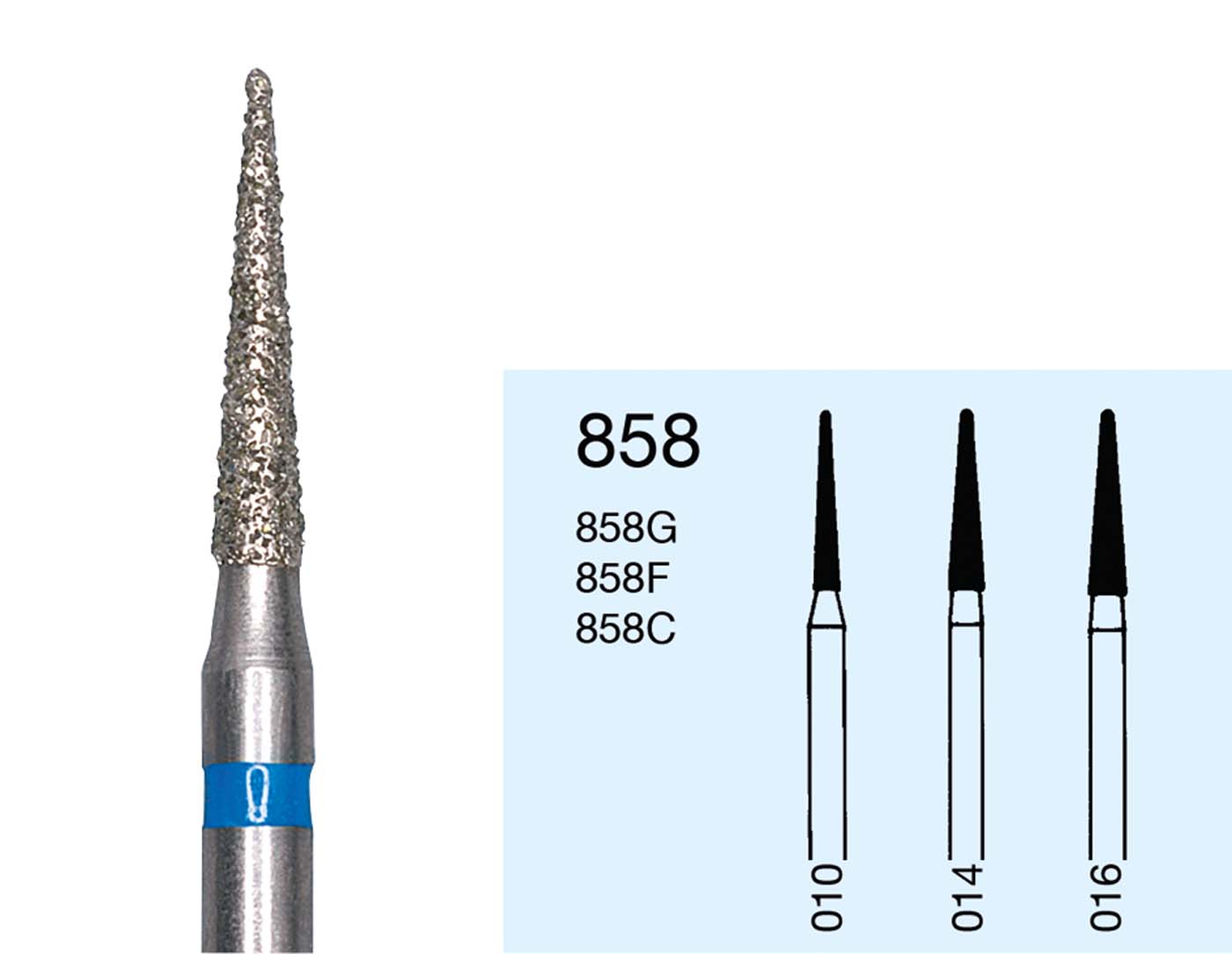 Omni Diamanten 858 5 Stück grün grob, FG, Figur 165 Konus Spitze, 8 mm ...