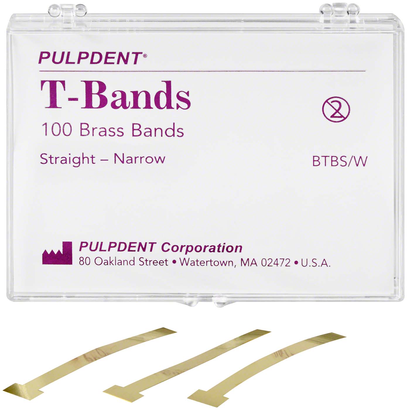 PCA T-Bands 100 Stück schmal, gerade, Messing | Matrizen ...