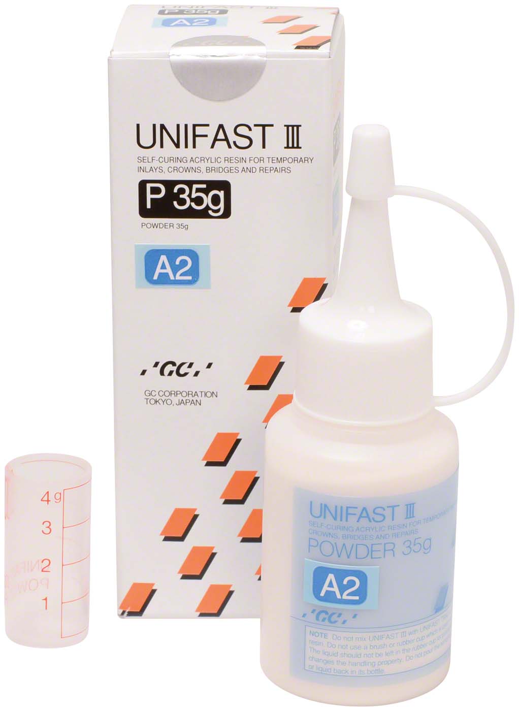 GC UNIFAST III **Nachfüllpackung** 35 g Pulver A2 | Provisorische K + B ...