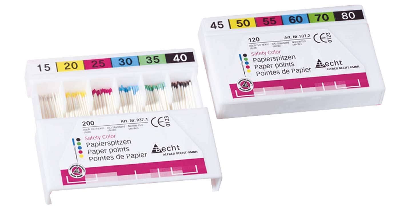 Papierspitzen Safety Color 200 Stück ISO 035 | Papierspitzen | Endodontie ...