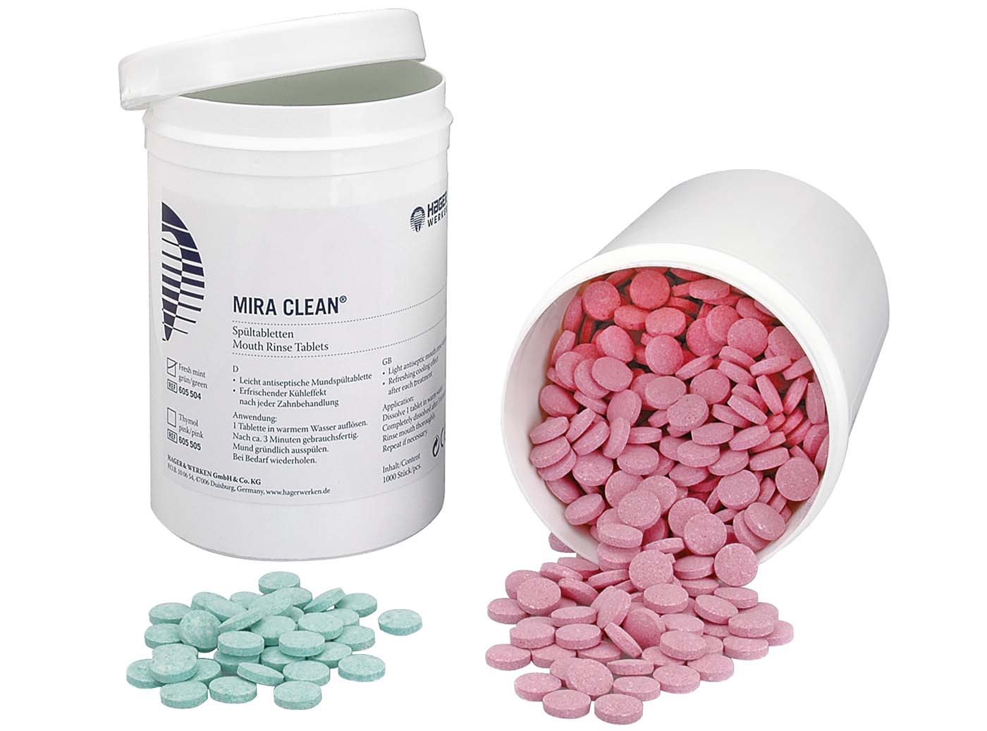 MIRA CLEAN® 1.000 Stück Thymol pink | Zahnpflege - Mundspüllösungen und ...