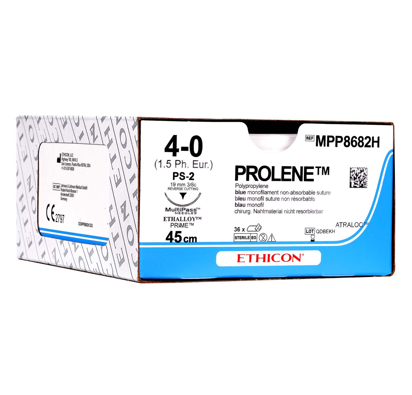 PROLENE 36 Stück blau, 45 cm, TF1, USP 6-0, Stärke 0,7 | Nahtmaterial ...
