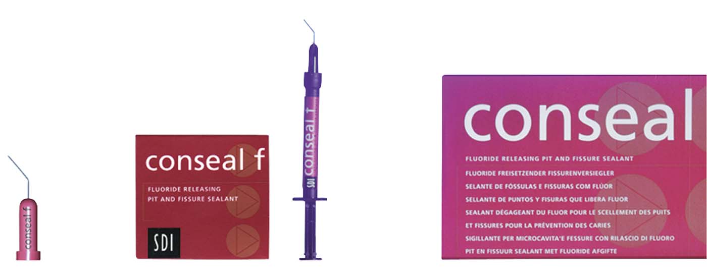 conseal f 2 x 5,5 g Flaschen, 2 x 2,5 g Super Etch Spritzen, Zubehör ...