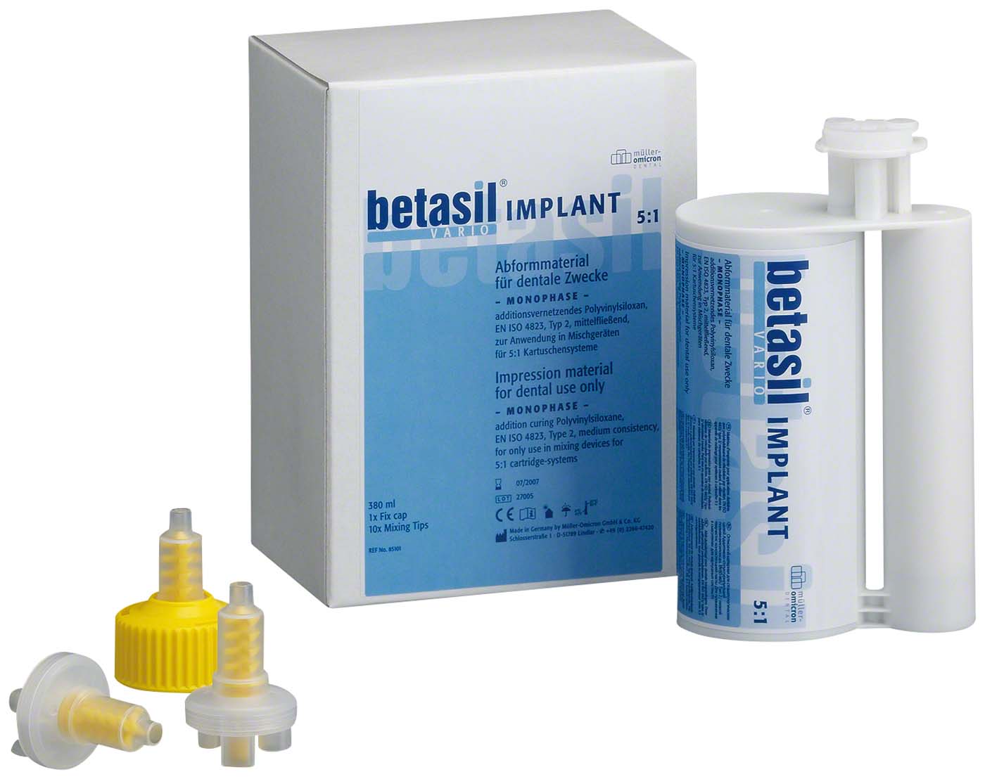 betasil® VARIO IMPLANT **Großpackung** 2 x 380 ml Kartusche, 1 Fix Cap ...