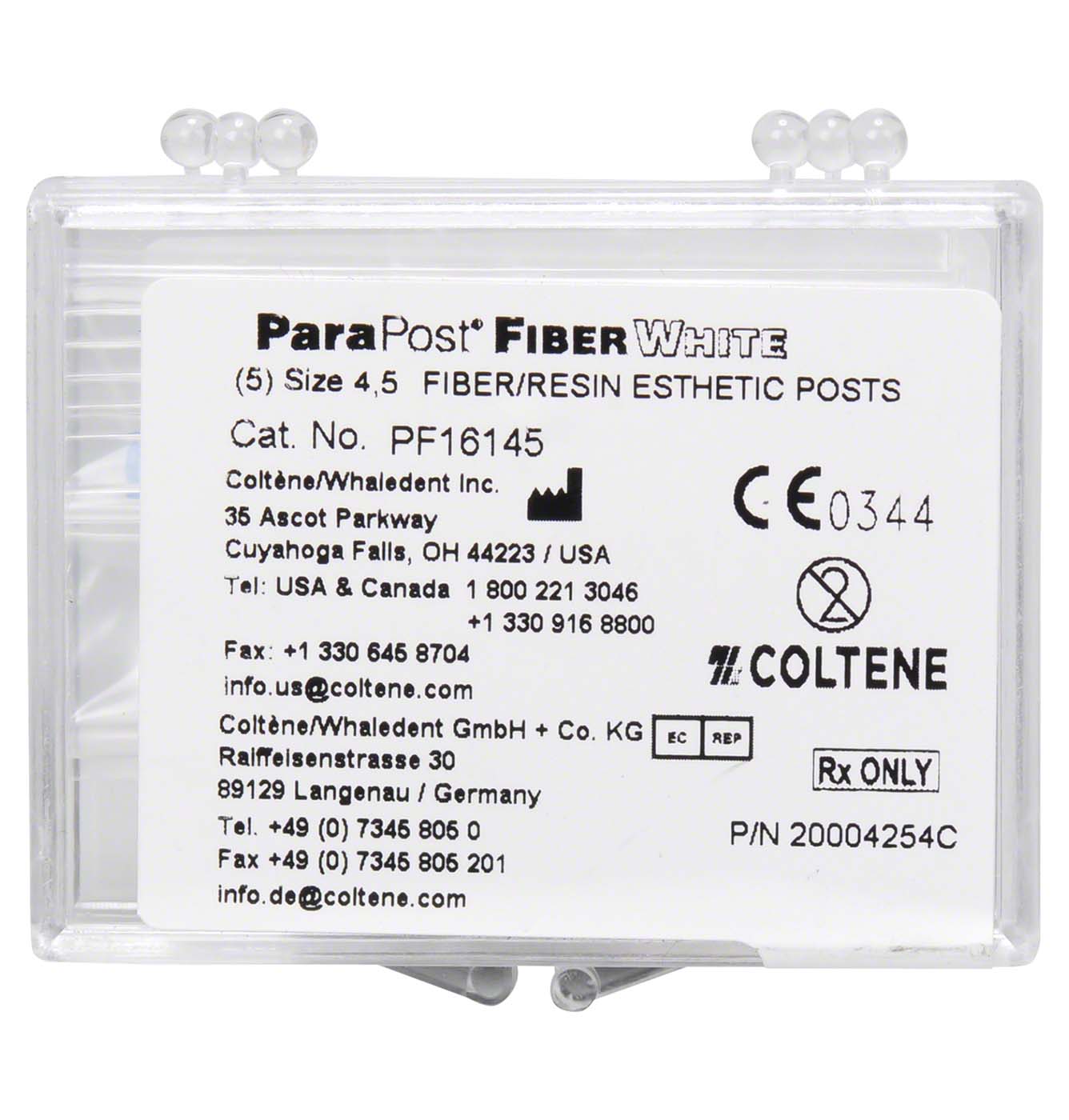 ParaPost® FIBER WHITE 5 Stück Gr. 4,5, Ø 1,14 mm | Parapulpäre Stifte ...