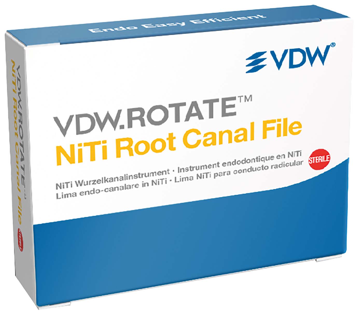 VDW.ROTATE™ NiTi Wurzelkanalfeilen 6 Stück 31 mm, Taper.06 ISO 040 ...